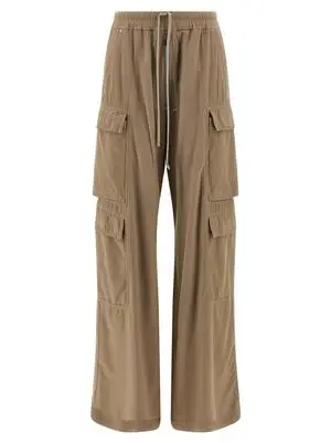 Rick Owens Double Cargo Jumbo Belas' Trousers - Cream