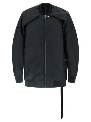 Rick Owens Convertible Jumbo Peter Flight' Bomber Jacket - Black