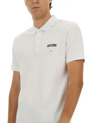 Moschino Cotton Pique Polo - White