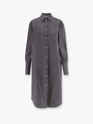 TOTEME Striped Kimono-sleeve Shirtdress - Multicolor