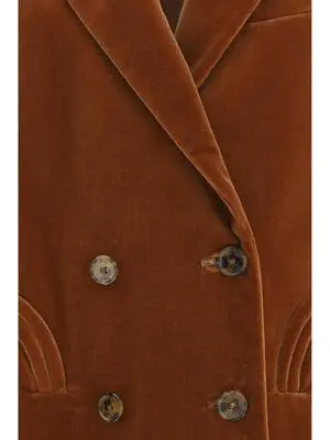 BLAZÉ MILANO Blazè Milano Jealousy Everynight Velvet Blazer - Brown
