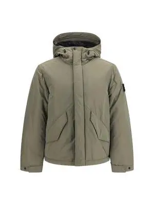 Stone Island Padded Micro Twill Jacket - Green