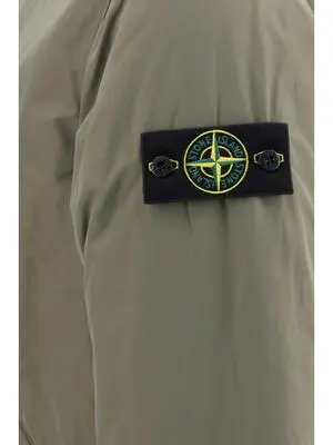 Stone Island Padded Micro Twill Jacket - Green