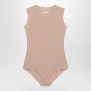 MAISON MARGIELA Bodysuit In Stretch Technical Jersey - Cream