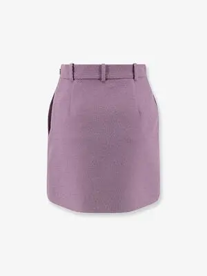Dior Boucle Virgin Wool Blend Skirt - Multicolor