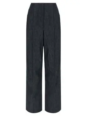 Fendi Roma' Patch Jeans - Blue