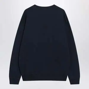 JW Anderson Navy Cotton Sweatshirt With Embroidered Logo