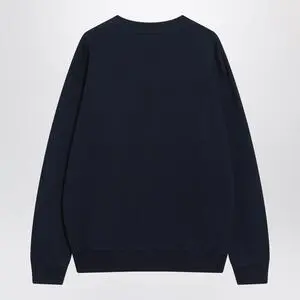 JW Anderson Embroidered Logo Cotton Sweatshirt - Blue