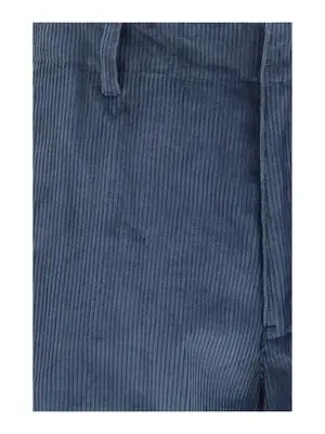 Etro Roma Stretch Cotton Corduroy Pants - Blue