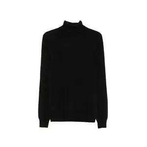 Malo Roll Neck Pullover - Black
