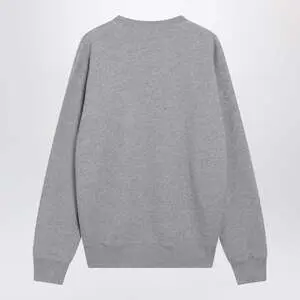 JW Anderson Grey Cotton Sweatshirt With Embroidered Logo