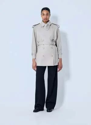 Max Mara Double-breasted Trench Coat - Cream