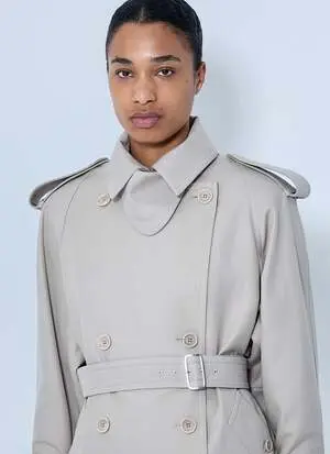 Max Mara Double-breasted Trench Coat - Cream