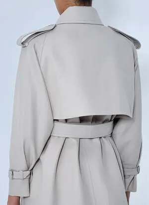 Max Mara Double-breasted Trench Coat - Cream