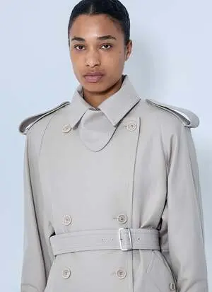 Max Mara Double-breasted Trench Coat - Cream