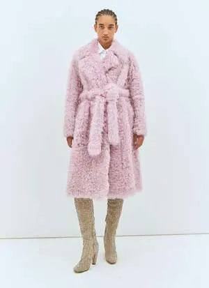 Bottega Veneta Shearling Coat - Pink