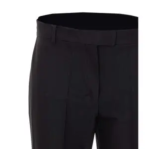 Max Mara Fatina Stretch Cotton And Viscose Trousers - Black