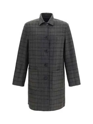 Etro Soho Reversible Wool-blend Coat - Blue
