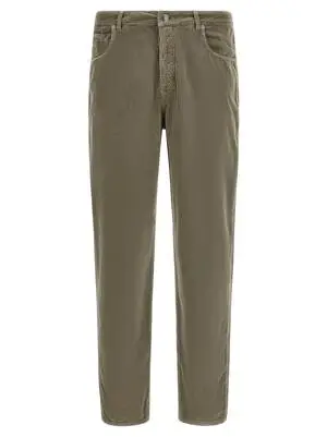 Brunello Cucinelli BRUNELLO CUCINELLI Cotton Corduroy Trousers Green