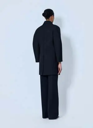 Bottega Veneta Double-breasted Wool Coat With Knot Details