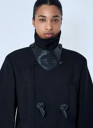 Bottega Veneta Double-breasted Wool Coat With Knot Details