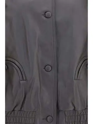 BLAZÉ MILANO Blazè Milano Charlie Ares Leather Bomber Jacket - Black