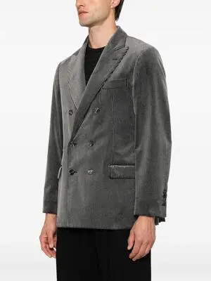 Brunello Cucinelli Cotton Double-breasted Jacket - Multicolor