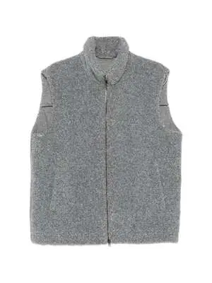 Herno Flannel Zipped Vest - Multicolor