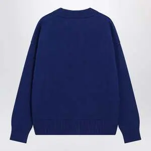 AMI Paris De Coeur Wool Cardigan