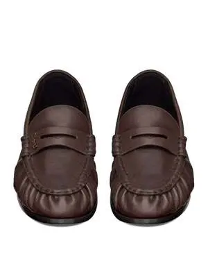 Saint Laurent Le Loafer Soft Moccasins In Matt Leather