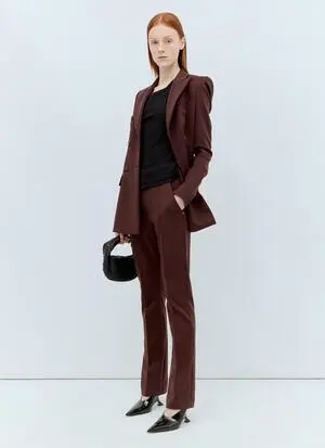 Sportmax Tailored Jersey Pants - Brown