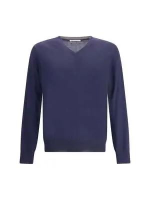 Brunello Cucinelli Ultrafine Virgin Wool Sweater - Blue