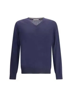 Brunello Cucinelli Ultrafine Virgin Wool Sweater - Blue
