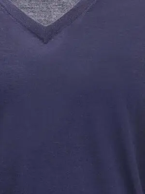 Brunello Cucinelli Ultrafine Virgin Wool Sweater - Blue