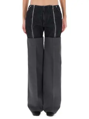 JEAN PAUL GAULTIER Spats With Logo - Gray
