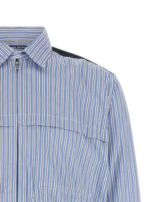 Junya Watanabe Denim Insert Shirt - Blue