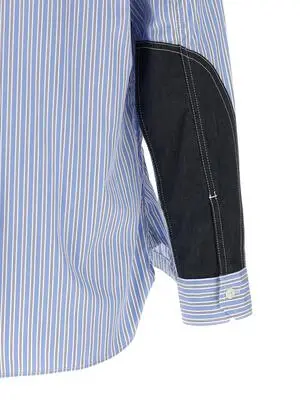 Junya Watanabe Denim Insert Shirt - Blue