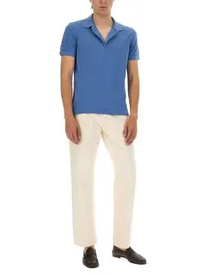 TOM FORD Pique Polo - Blue