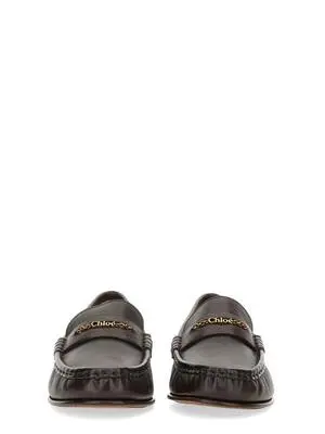 Chloé Leather Loafer - Brown