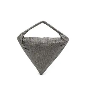 Benedetta Bruzziches Crystal-embellished Shoulder Bag - Silver