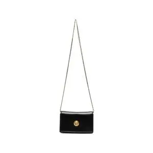 Versace Leather Shoulder Bag - Black