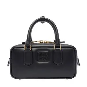 Miu Miu Mini Leather Arcadie Handbag - Black