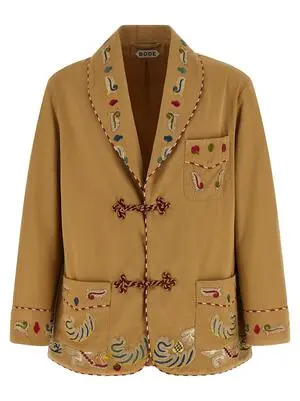 BODE Feather Runner Smoking' Blazer - Cream