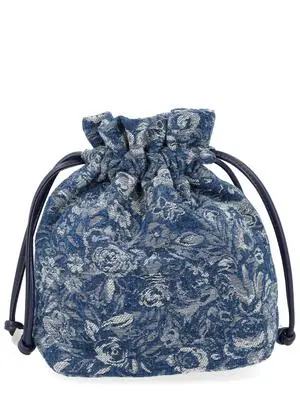 GANNI Denim Tapestry Bag