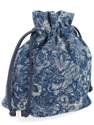 GANNI Denim Tapestry Bag