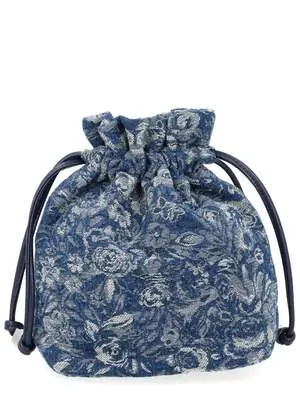 GANNI Denim Tapestry Bag - Blue