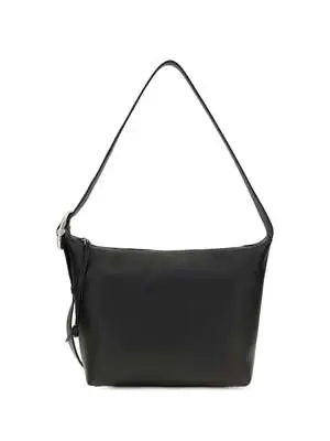 Loewe Medium Loop Hobo Bag In Grained Calfskin - Black