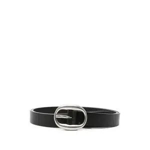 Saint Laurent Calf Leather Belt - Black