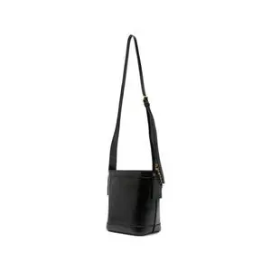 Versace Calf Leather Bucket Bags - Black