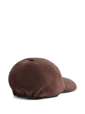 Valentino Garavani Suede Leather Baseball Cap